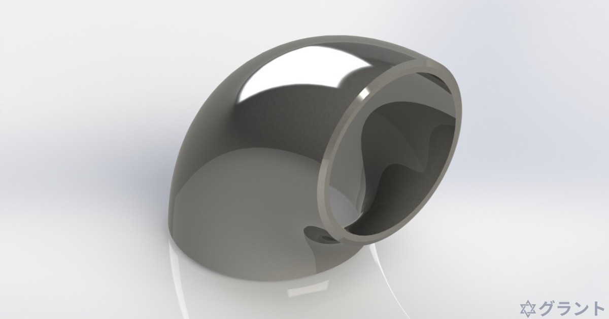 【突合せ溶接式管継手 SGP】CADデータ（2D・3D）｜ダウンロード