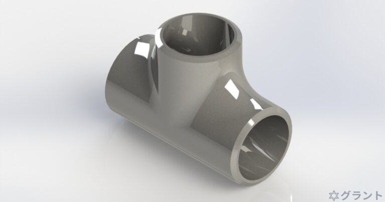 【突合せ溶接式管継手 Sch80】CADデータ（2D・3D）｜ダウンロード