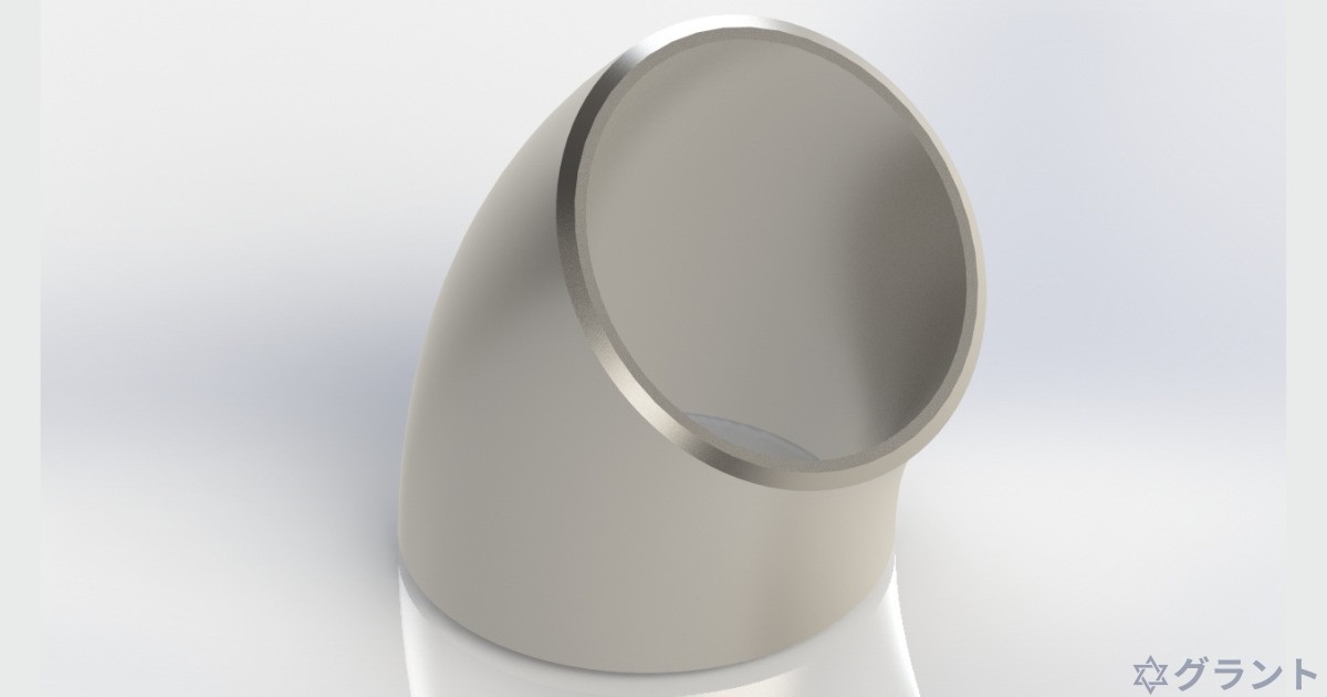 【突合せ溶接式管継手 ステンレス Sch20S】CADデータ