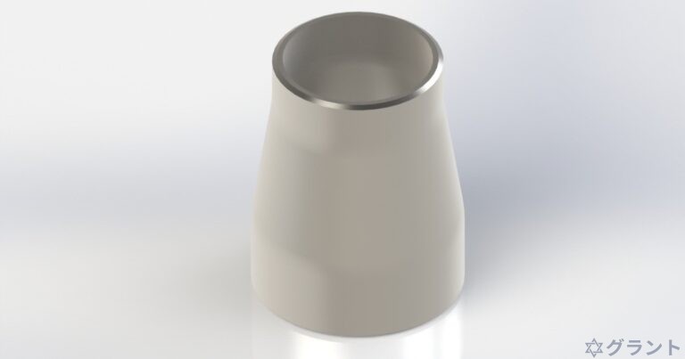 【突合せ溶接式管継手 ステンレス Sch20S】CADデータ（2D・3D）｜ダウンロード