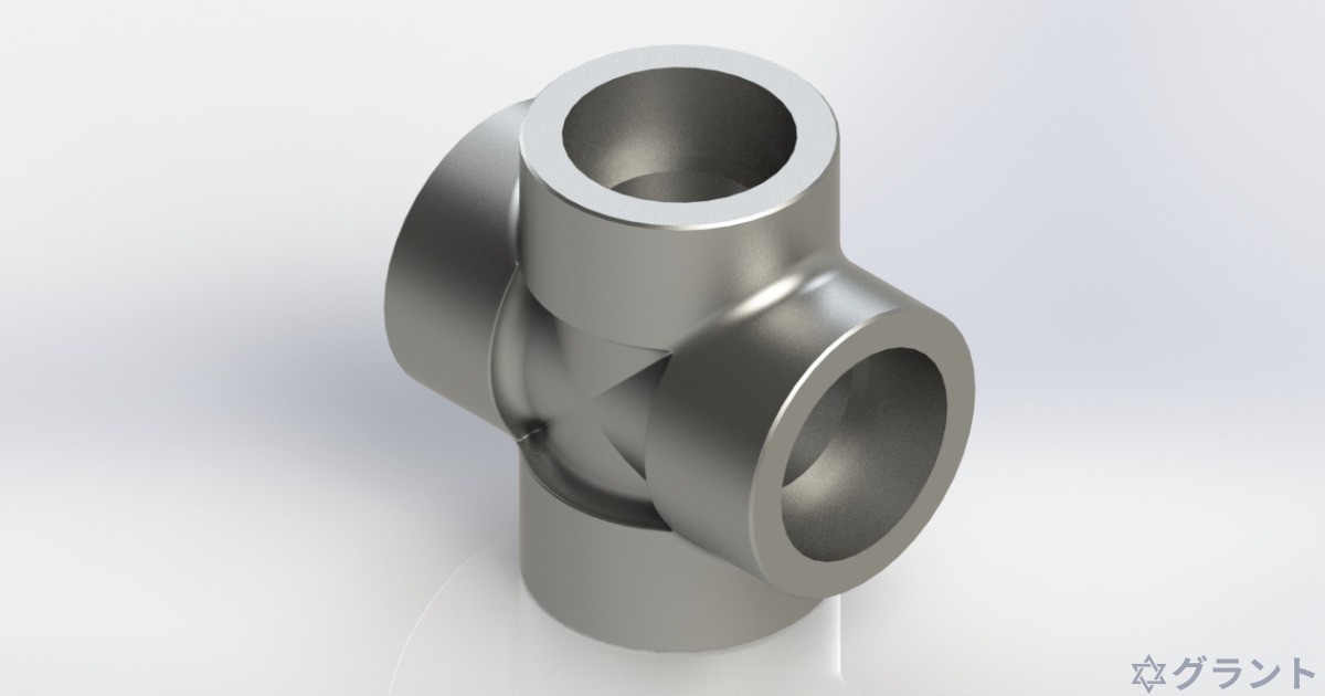 【差込み溶接式管継手 Sch80】CADデータ（2D・3D）｜ダウンロード