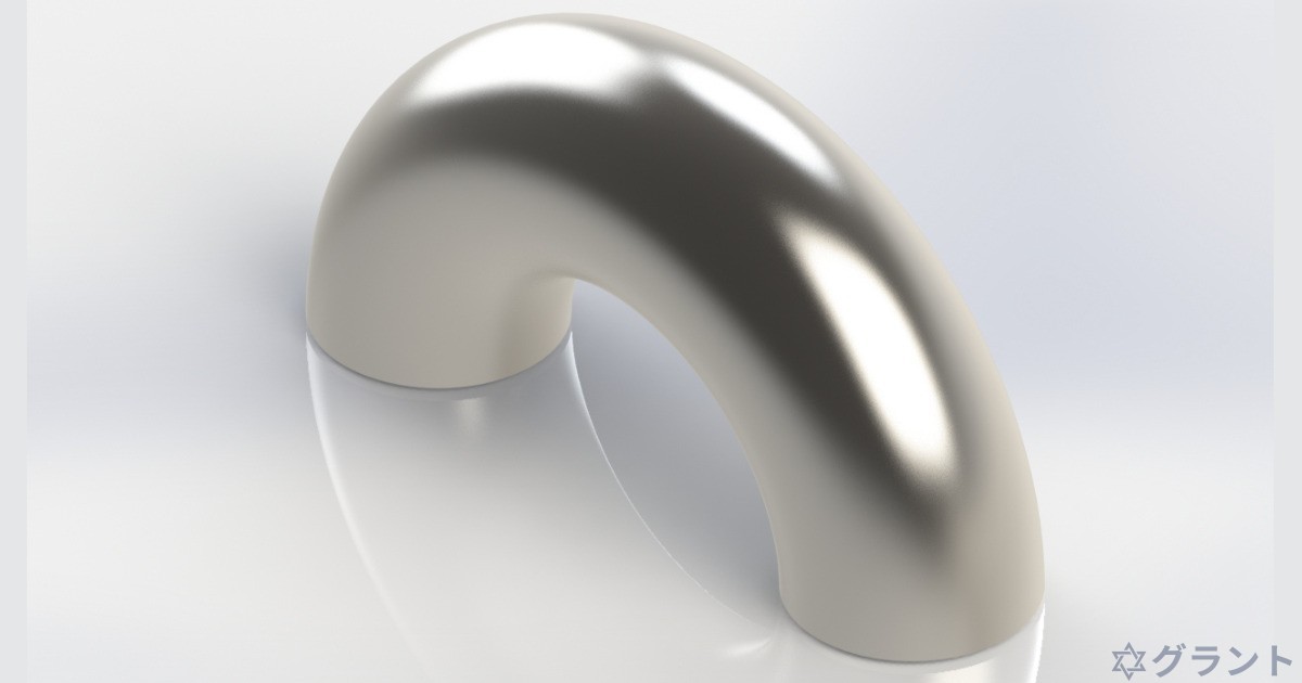 【突合せ溶接式管継手 ステンレス Sch10S】CADデータ