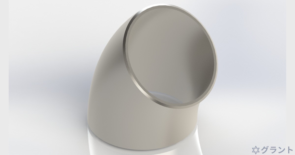 【突合せ溶接式管継手 ステンレス Sch10S】CADデータ