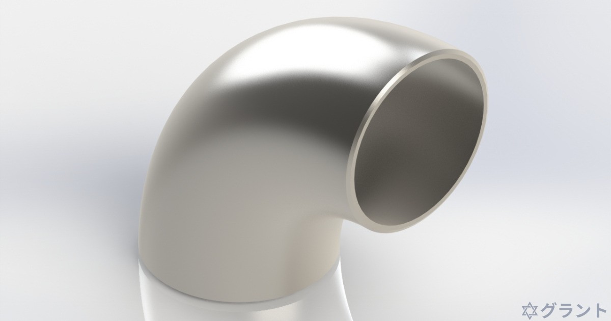 【突合せ溶接式管継手 ステンレス Sch10S】CADデータ