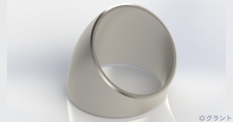 【突合せ溶接式管継手 ステンレス Sch10S】CADデータ（2D・3D）｜ダウンロード